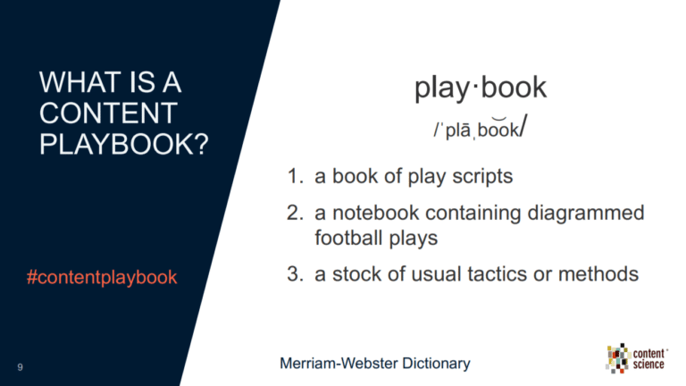 What Is a Content Playbook? - Content Science Review